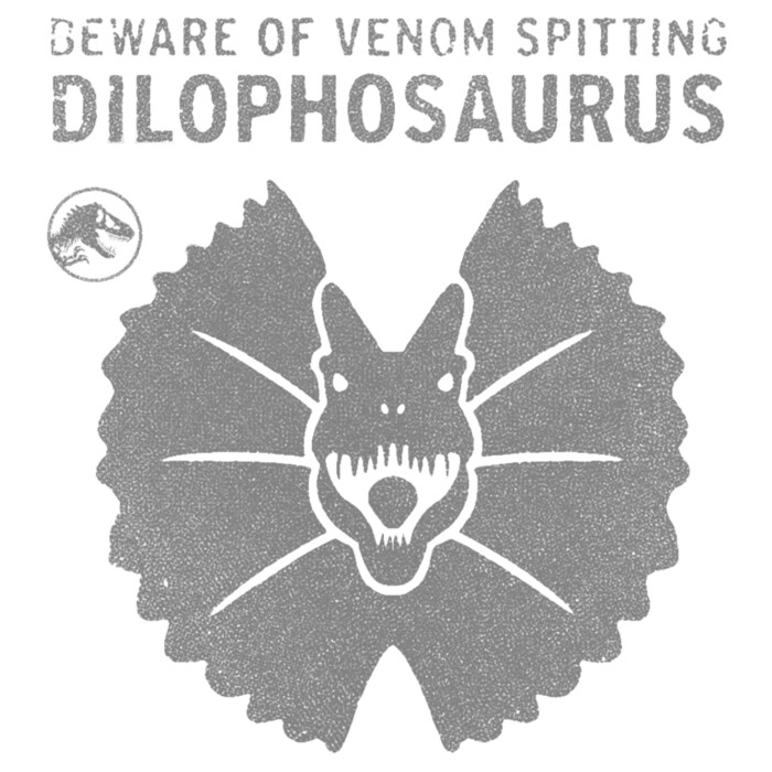 Men's Jurassic World: Dominion Beware Venom Spitting Dilophosaurus ...