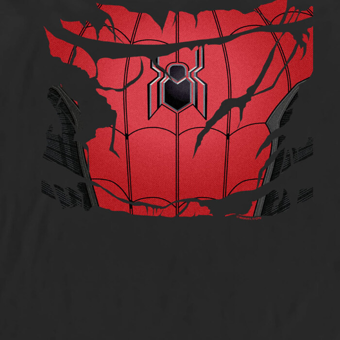 Men's Marvel Spiderman: No Way Home Ripped Costume Adult Long Sleeve Shirt