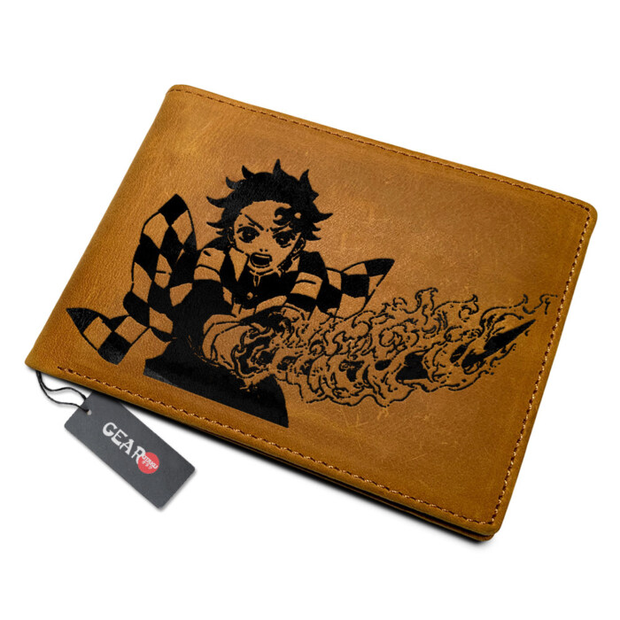 Tanjiro Leather Wallet Anime Personalized