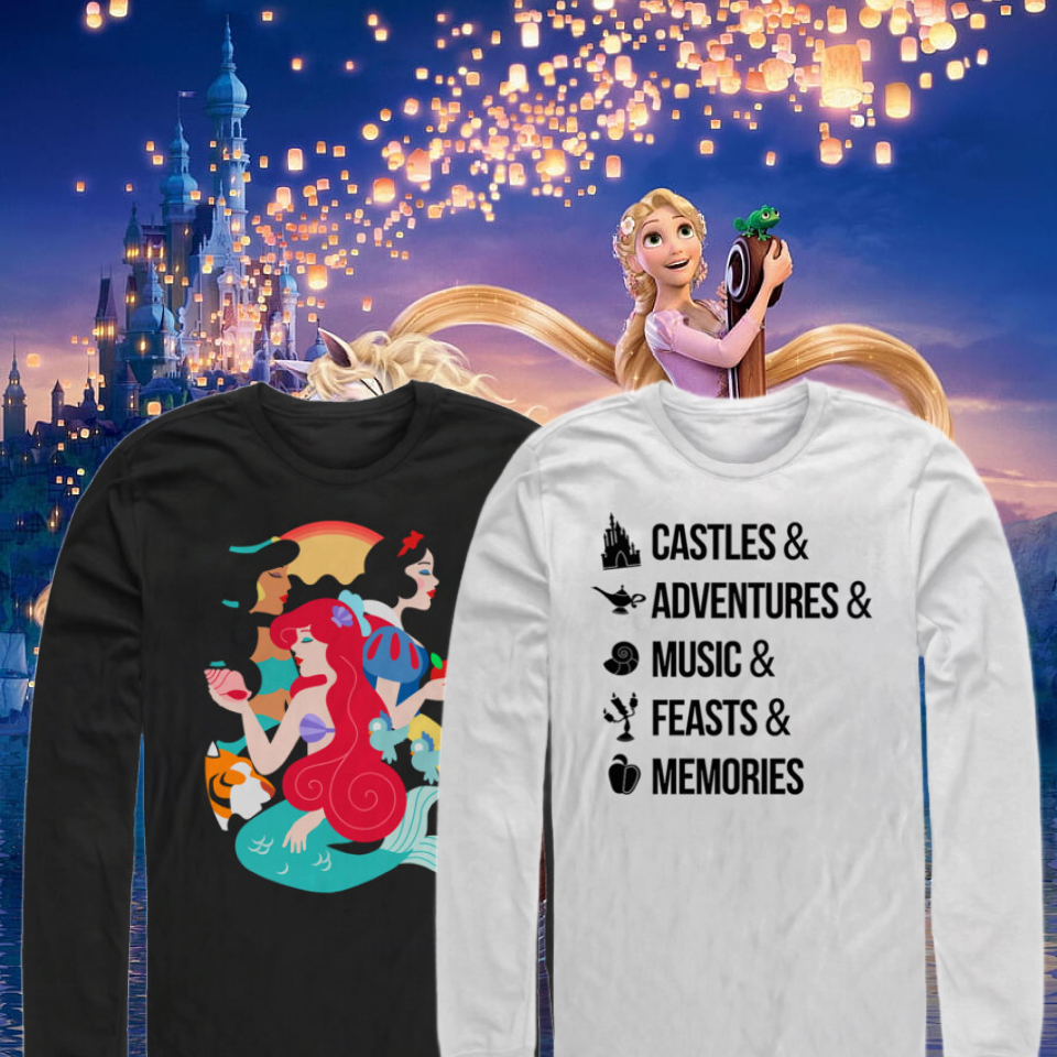 Officially Licensed Disney Princesses Long Sleeve Perfect For Kids ...