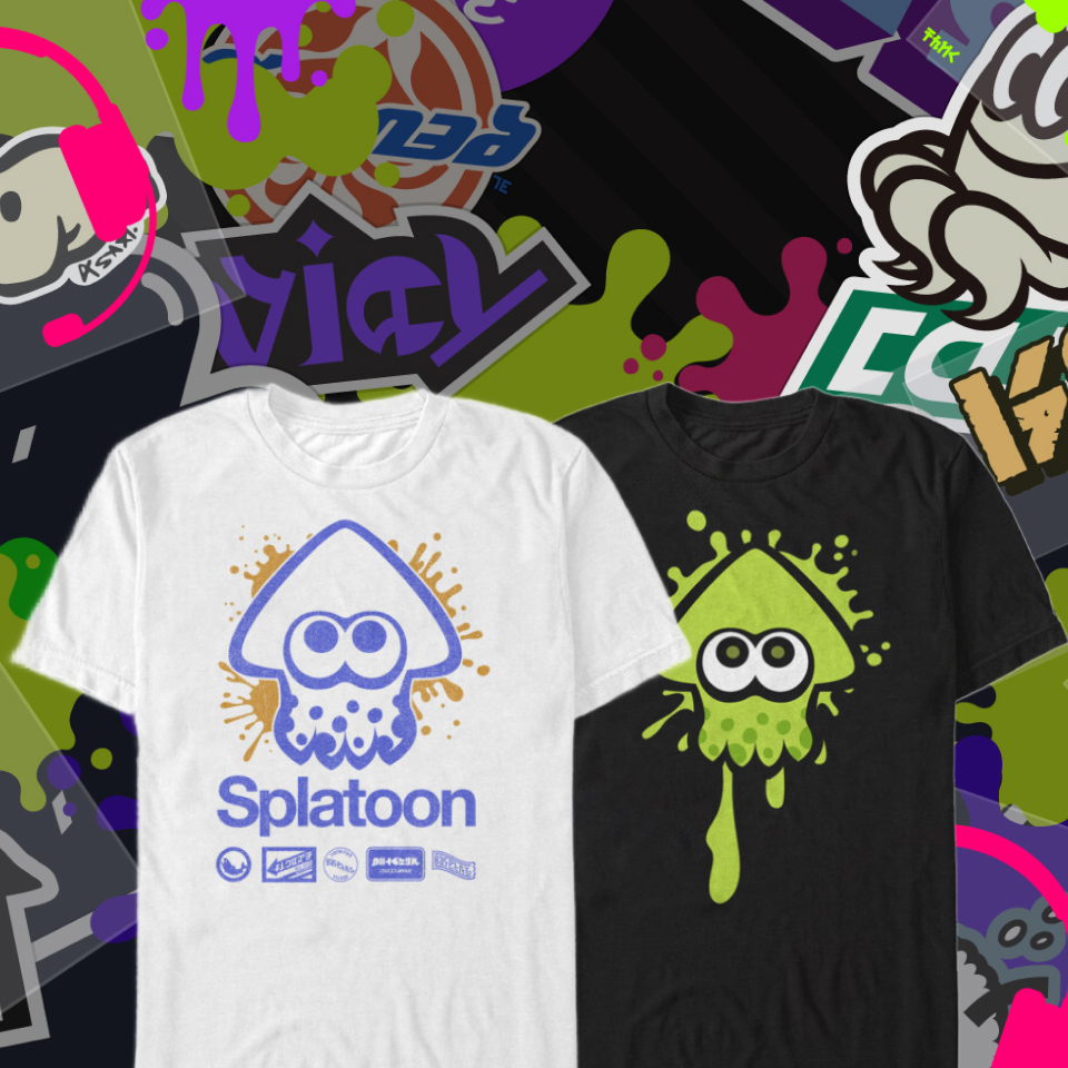 Officially Licensed Nintendo Splatoon T-Shirt Trendy Gamer Apparel ...