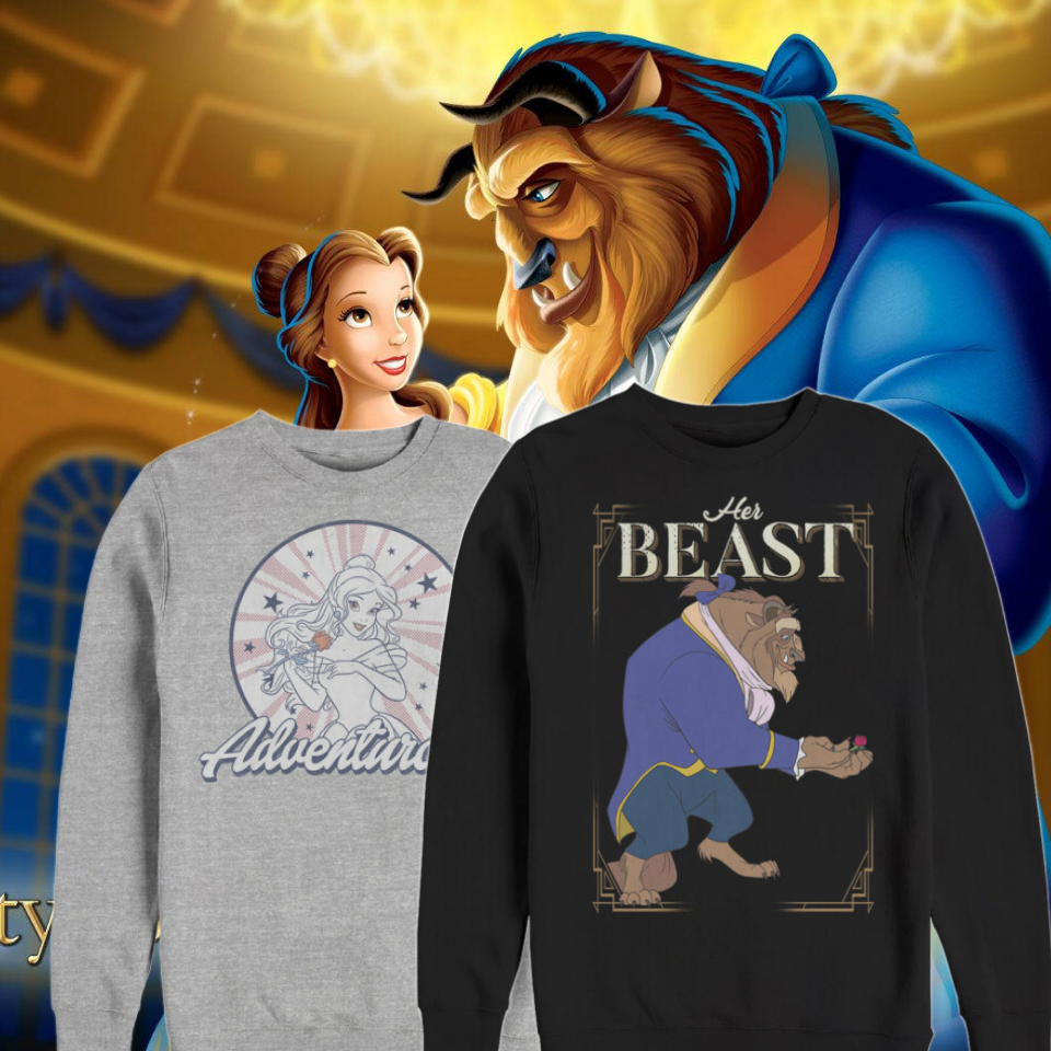 Officially Licensed Beauty and the Beast Sweatshirts for Sale | Fendory