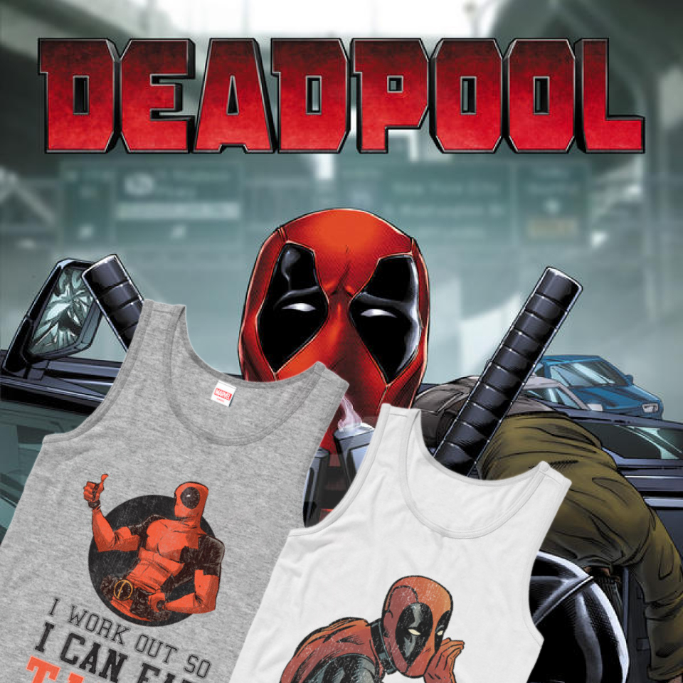 Officially Licensed Deadpool Tank Top For Comic Fans And Cosplay ...