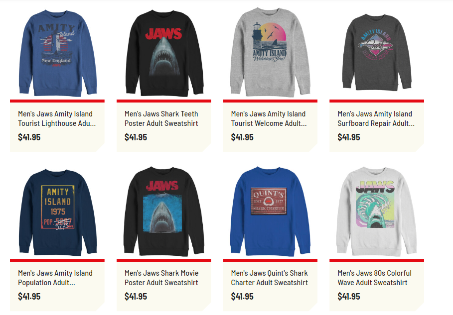 Jaws Sweatshirt Collection | Fendory