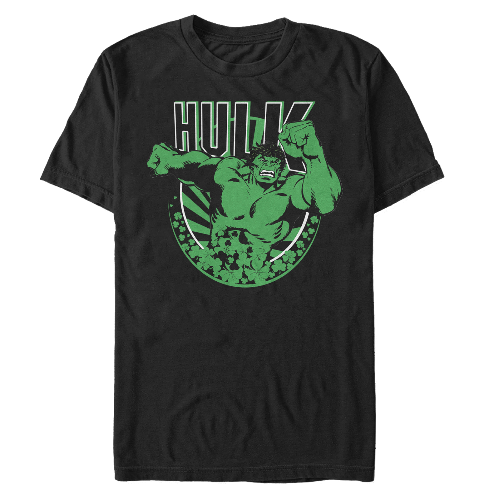 Men's Marvel St. Patrick's Day Hulk Shamrock Adult T-Shirt