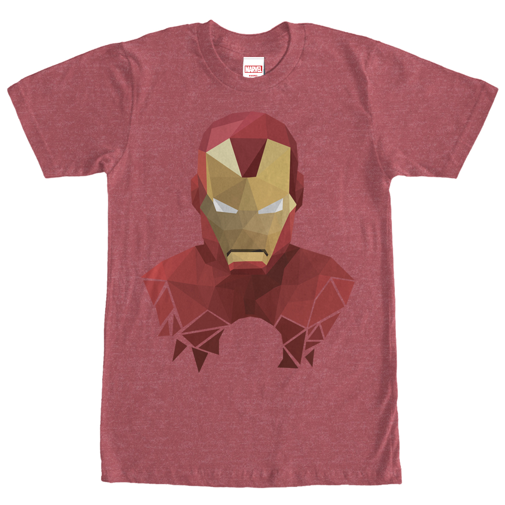 Men's Marvel Geometric Iron Man Adult T-Shirt