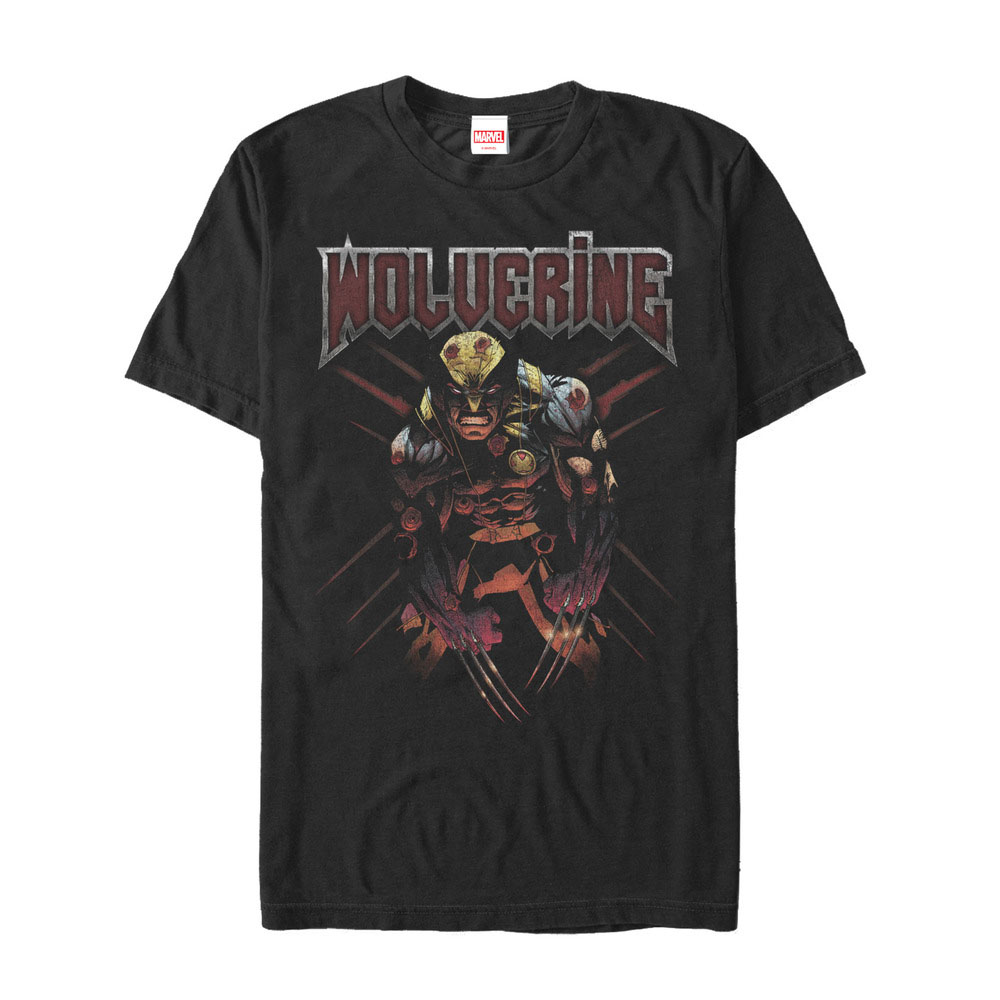 Men's Marvel X-Men Wolverine Scratch Adult T-Shirt