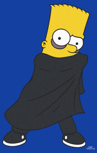 Men's The Simpsons Vampire Bart Adult T-Shirt