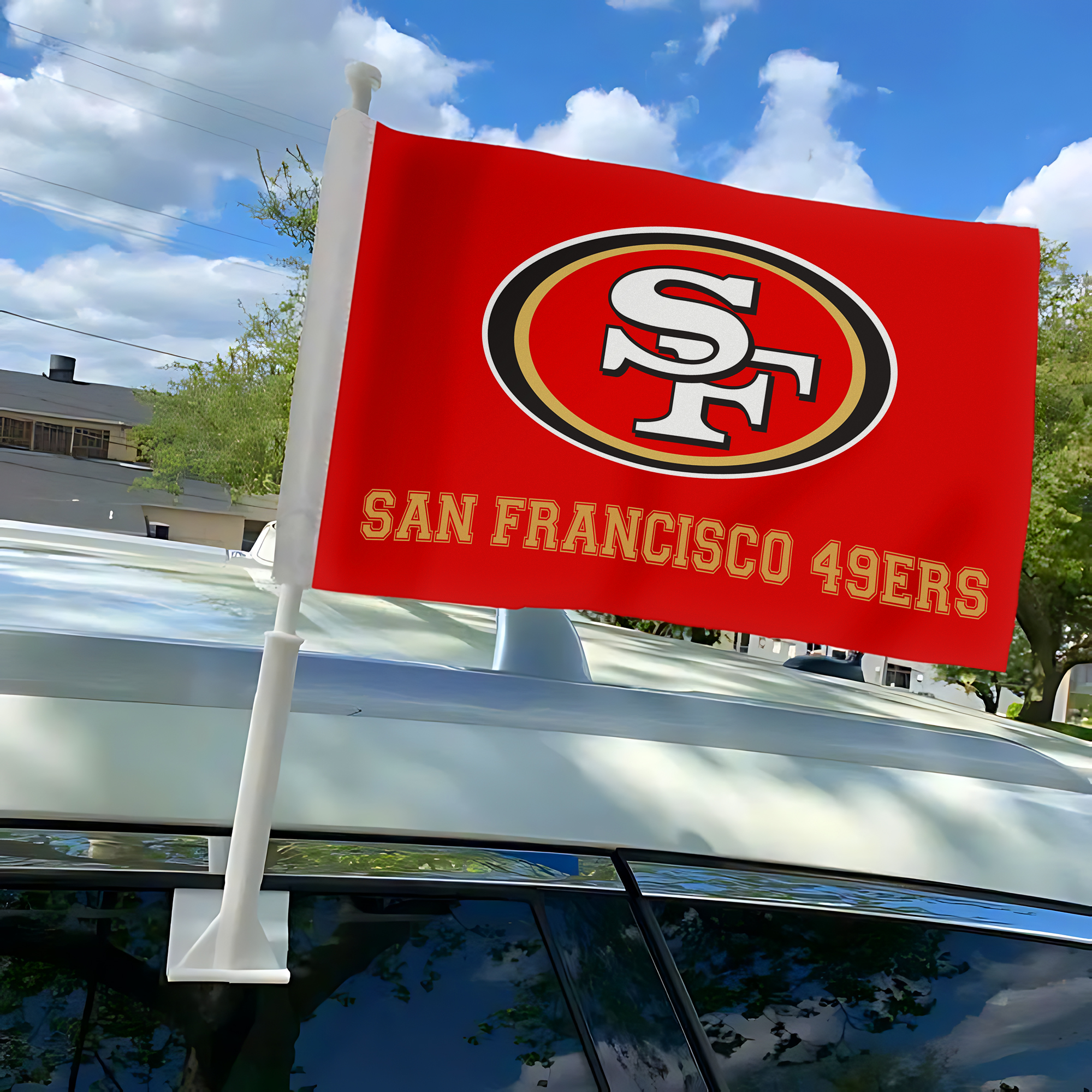 San Francisco 49ers Car Flag