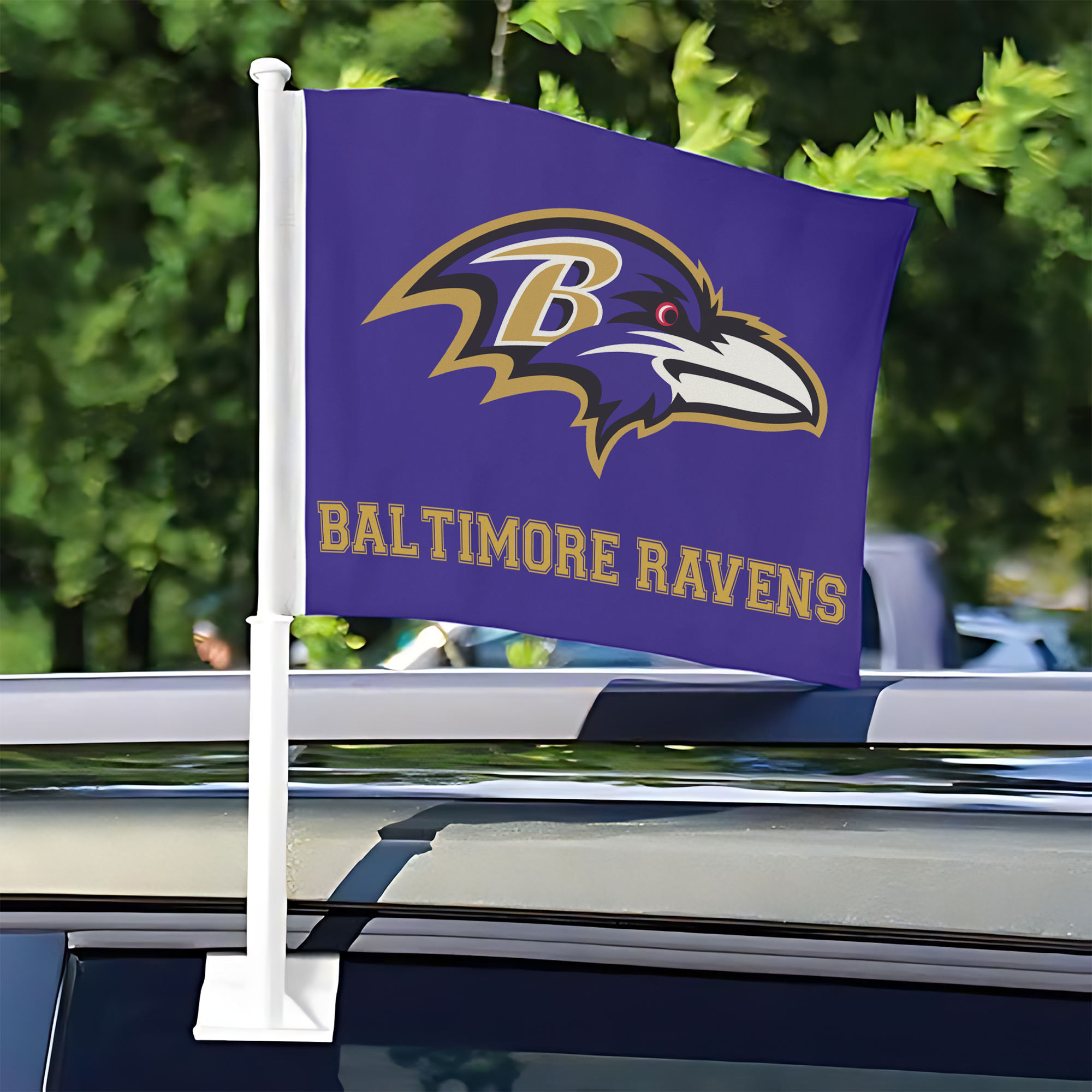 Baltimore Ravens Car Flag