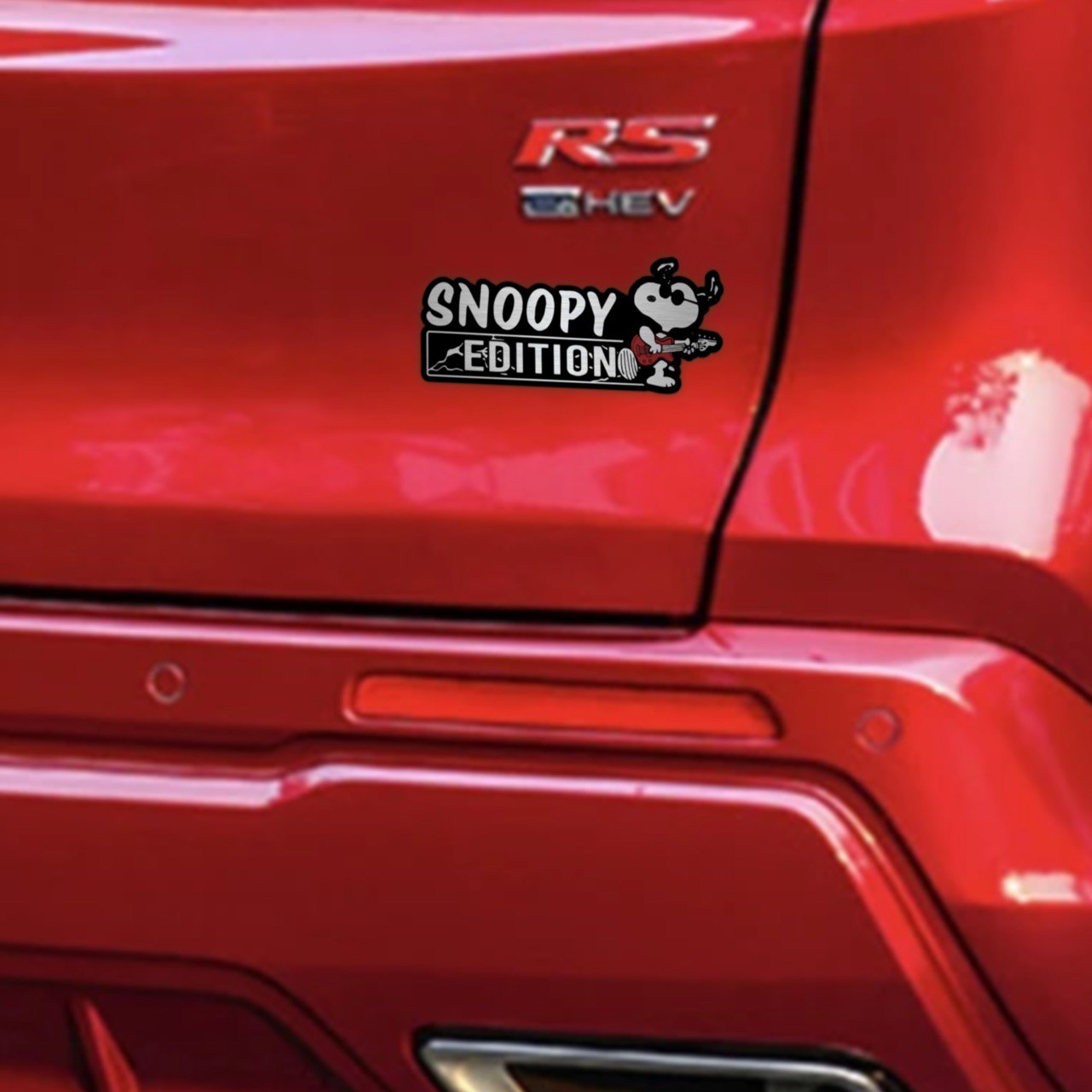 Snoopy Rock Star Edition Car Emblem - Car badge