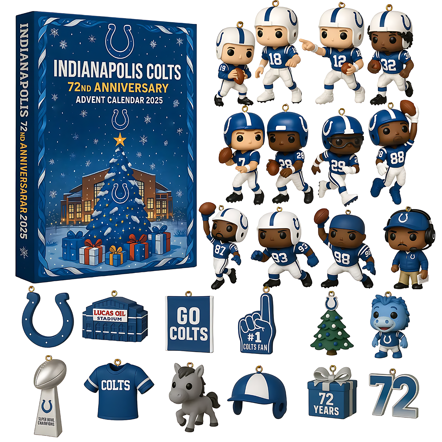 Indianapolis Colts 72nd Anniversary Advent Calendar 2025 | Hozala Store