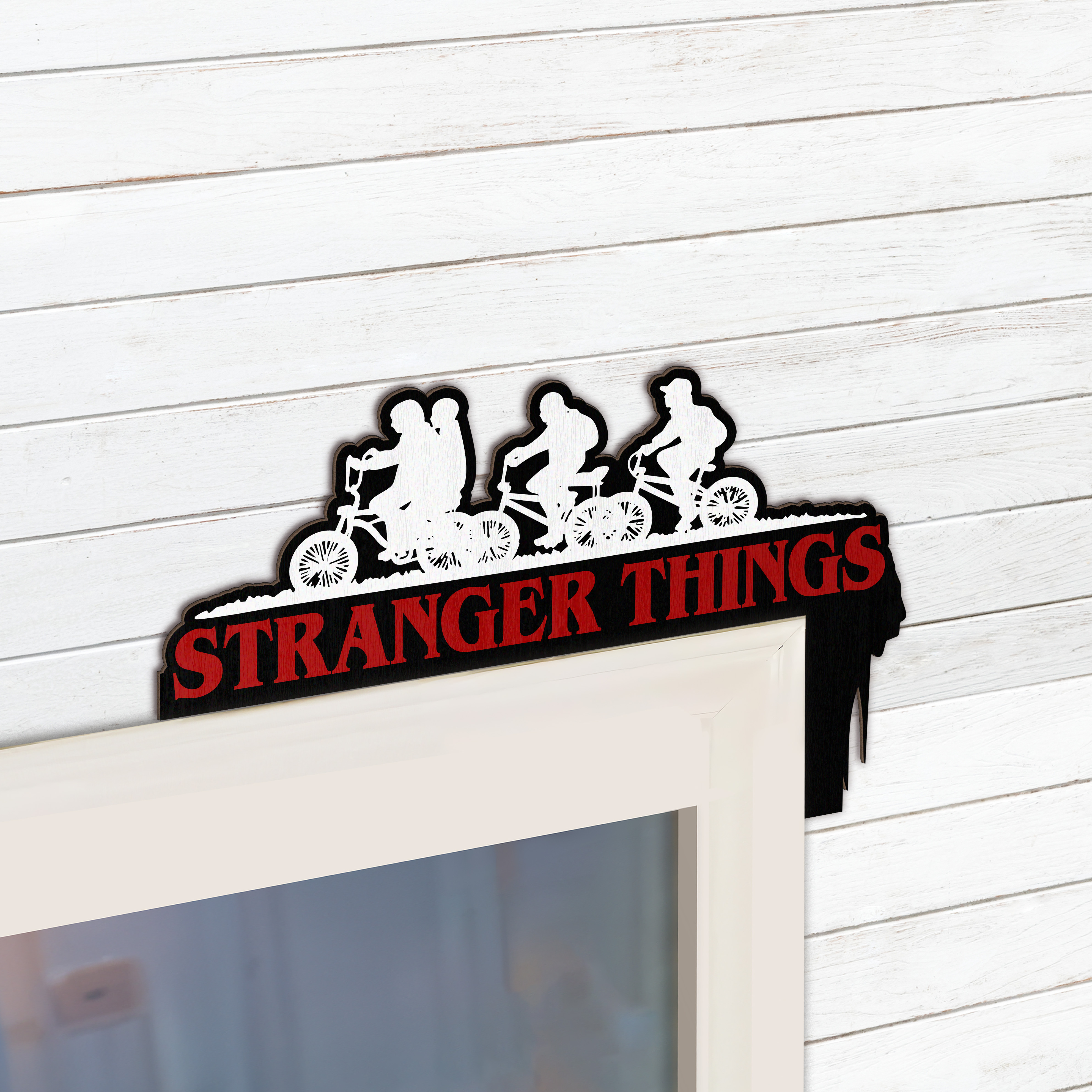 Stranger Things Bike Silhouette Door Corner Decor