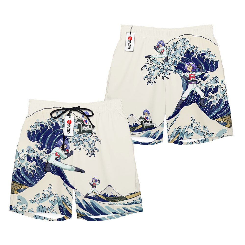 James Kojiro Kanagawa Great Wave Shorts Pants Custom Clothes
