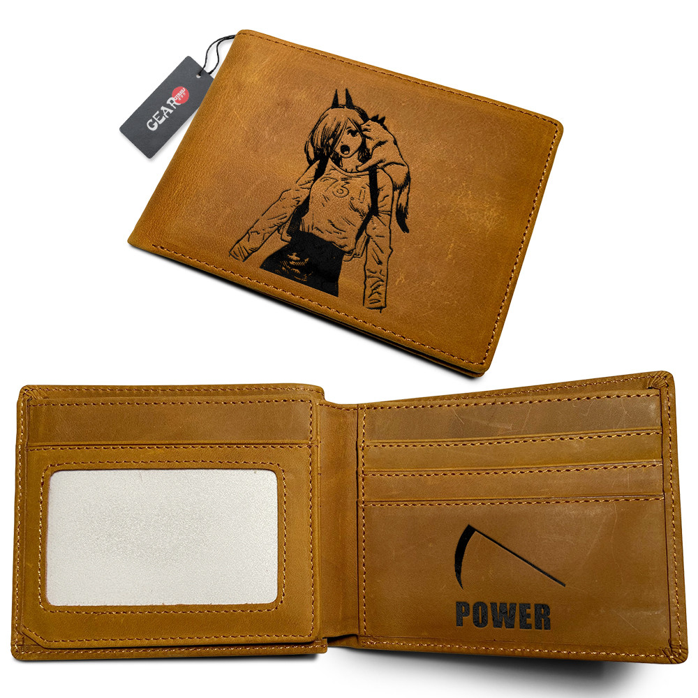 Power Leather Wallet Anime Personalized