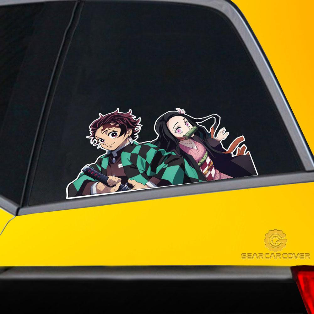 Tanjiro And Nezuko Car Sticker Custom Car Accessories